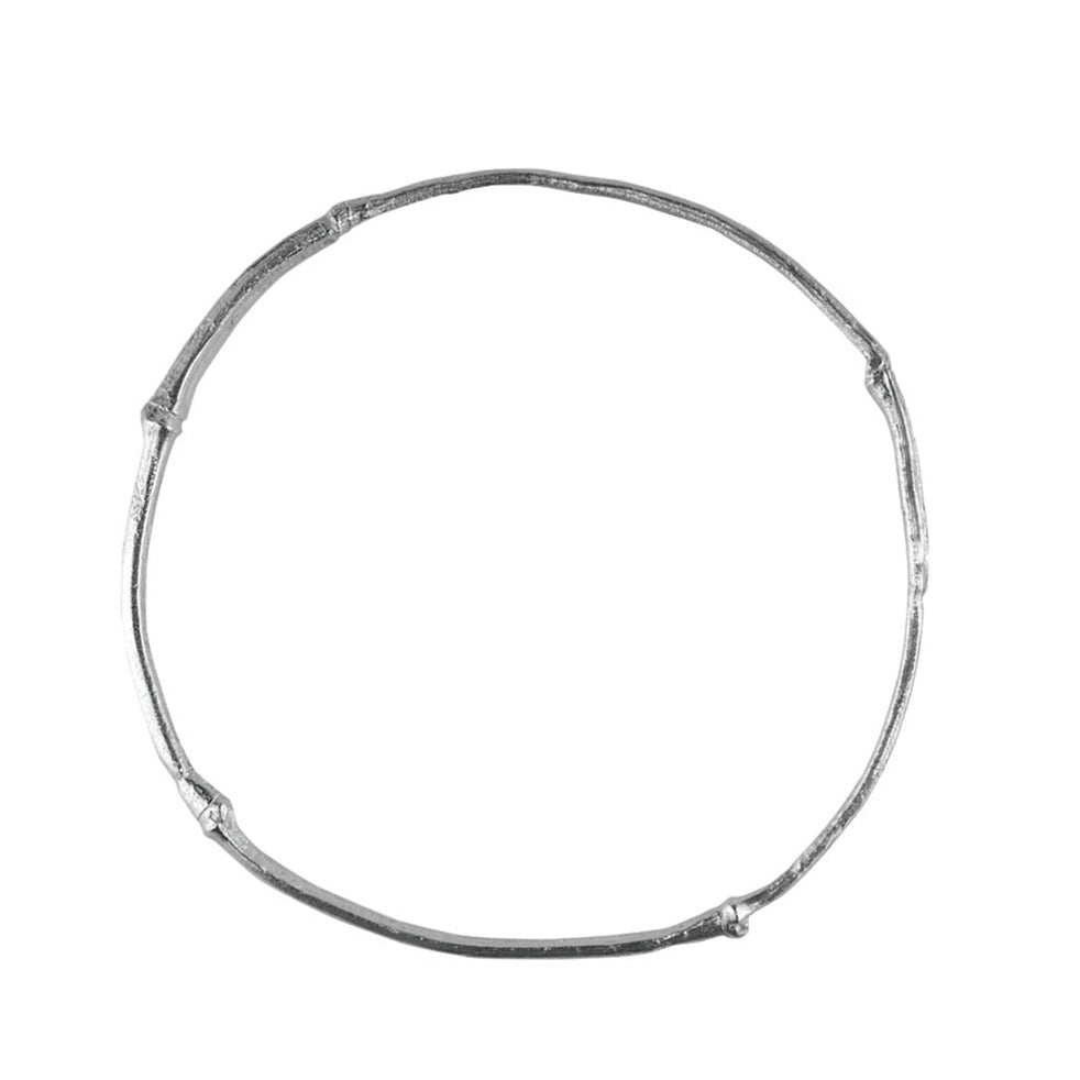 Silver Bamboo Bangle – Polka Dot Gallery